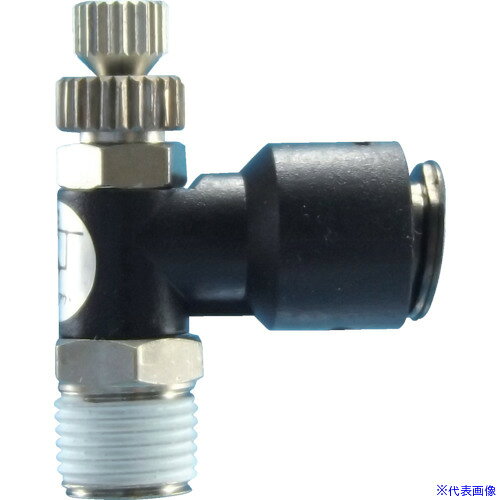 オレンジブック トラスコ中山　TRUSCOチヨダ ミニスピードコントローラα メーターアウト4mm・R1/8 〔品番:M4R01O〕[ 注番:1589156]特長●低流量域での微調整が容易にできます。●チューブ取り出し口が自由に回転するため...