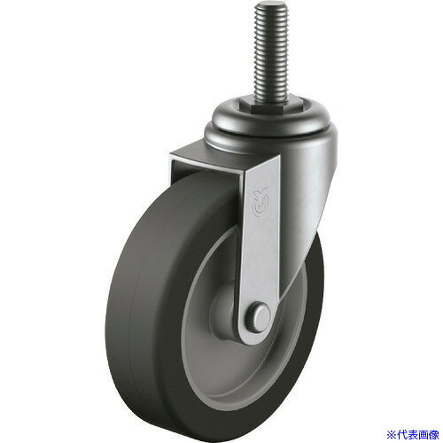 オレンジブック トラスコ中山　TRUSCOユーエイ ねじ込み式 自在 キャスター エラストマー 車輪径50mm Eタイプ ET型 ネジ寸法M12×35ピッチ1.75 〔品番:ET50ELM1235〕[ 注番:1589604]特長●高級感のあ...