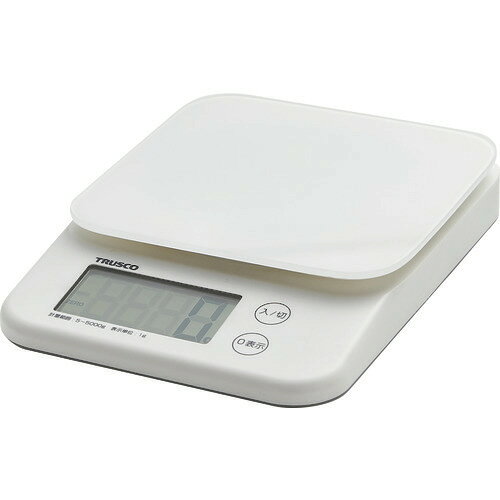 オレンジブック トラスコ中山　TRUSCOTRUSCO デジタルスケール5kg 〔品番:TDS5〕[ 注番:1606378]特長●バックライト機能付きで数字がはっきり見えます。●計量皿が取り外して洗えるため、清潔に保てます。●風袋引き機能付...