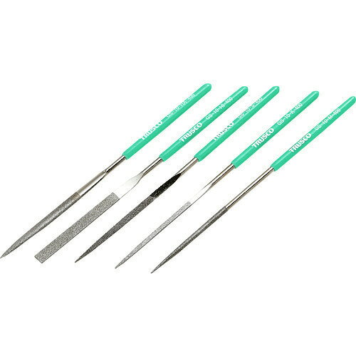 オレンジブック トラスコ中山　TRUSCOTRUSCO ダイヤモンドヤスリ 精密用#400 5本セット 全長140mm(10本組サイズ) 〔品番:GS10SET400〕[ 注番:1607144]特長●超硬合金、焼き入れ鋼、セラミックス、ガラ...