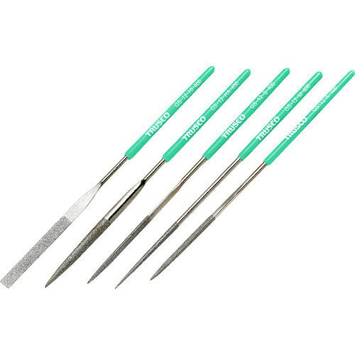 オレンジブック トラスコ中山　TRUSCOTRUSCO ダイヤモンドヤスリ 精密用#400 5本セット 全長140mm(12本組サイズ) 〔品番:GS12SET400〕[ 注番:1607145]特長●超硬合金、焼き入れ鋼、セラミックス、ガラ...