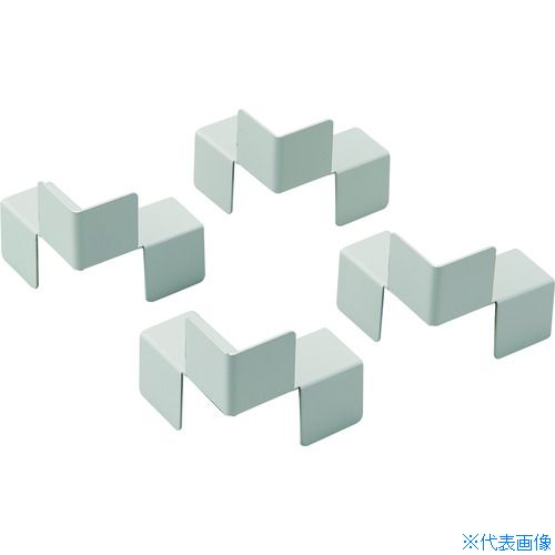 オレンジブック トラスコ中山　TRUSCOTRUSCO スタンダード書庫用転倒防止金具 中間1連用連結板4個セット 〔品番:WTK2〕[ 注番:1607178]特長仕様●色：ホワイト●品名：中間1連用連結板仕様2●色：ホワイト材質/仕上●ス...