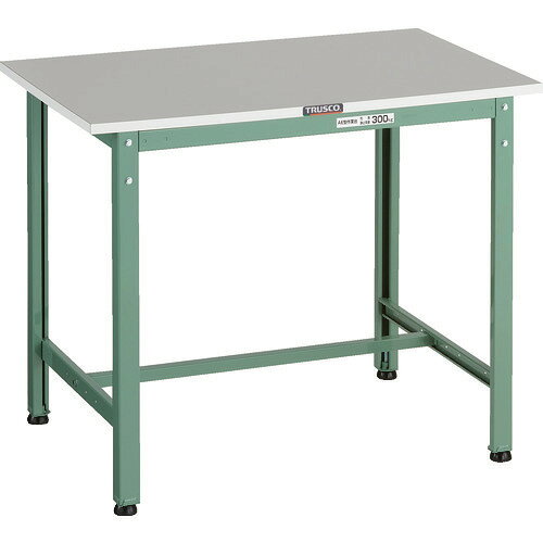 オレンジブック トラスコ中山　TRUSCOTRUSCO 軽荷重作業台(300kg)RAE2型 RoHS2対応天板 900X450XH740 グリーン色 〔品番:RAE20945〕[ 注番:1611292]特長●RoHS2対応のリノリューム天...