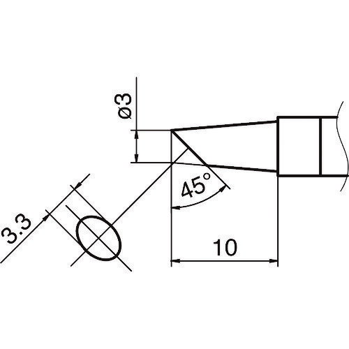 オレンジブック トラスコ中山　TRUSCO白光 こて先 3BC型 〔品番:T36BC3〕[ 注番:1639844]特長●こて先にメモリーチップが内蔵しており、こて先形状、シリアルNO、負荷回数、通電時間、鉛入り/無し使用設定など色々な情報が...