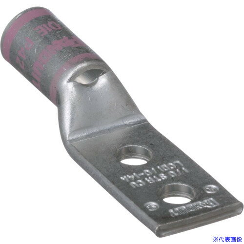オレンジブック トラスコ中山　TRUSCOPANDUIT 銅製圧縮端子 2穴 電線サイズ AWG 1/0 取付穴サイズ 6.4mm 取付穴間隔 16mm LCD1/0−14A−X 〔品番:LCD1014AX〕[ 注番:1673044]特長●...