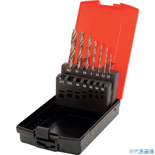 オレンジブック トラスコ中山　TRUSCOBIC TOOL 鉄工用月光ドリル タップ下穴7本入りセット 〔品番:SG7P〕[ 注番:1770543]特長●刃先先端部の形状に独自の技術を採用し驚愕の切れ味を実現します。用途●被削材：一般鋼、被...
