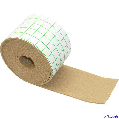 オレンジブック トラスコ中山　TRUSCOWAKI フェルトテープ 薄茶 50X1800 〔品番:FU381〕[ 注番:1775075]特長●粘着タイプで簡単貼り付けです。用途●掃除機をかける時の壁のへりに。仕様●幅×奥行×厚さ(mm)：5...