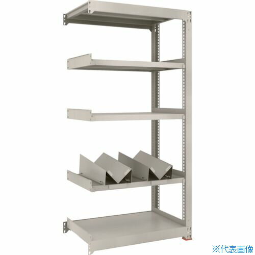 オレンジブック トラスコ中山　TRUSCOTRUSCO 一斗缶ラック スチールラック M3型中量棚 W900×D571×H1800 5段 連結 缶受×2付 〔品番:M36365KU2B〕[ 注番:1833797]特長●一斗缶やペール缶のどち...