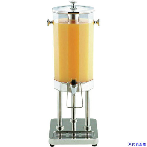 オレンジブック トラスコ中山　TRUSCOTKG KINGO 多角型ジュースディスペンサー 10L 〔品番:FZY4701〕[ 注番:1862761]特長●バイキング、パーティー等の必需品●ステンレス製仲古の中に氷を入れてジュース等を 冷や...
