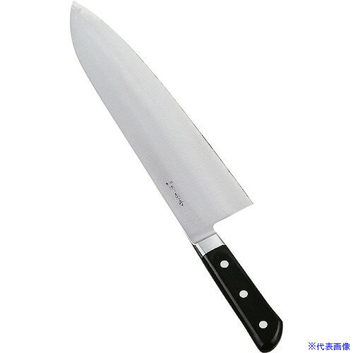 オレンジブック トラスコ中山　TRUSCOTKG 堺菊守 日本鋼(口金付)巾広厚口牛刀 33cm 〔品番:AKK9003〕[ 注番:1867116]特長●堺菊守日本鋼(口金付)日本鋼を使用し職人が丹精込めて造り上げた庖丁です。●牛刀に比べて...