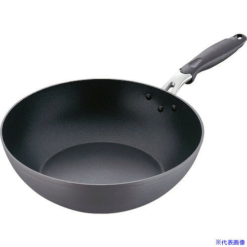 オレンジブック トラスコ中山　TRUSCOTKG L＆L鍛造 硬質アルマイトIHいため鍋 28cm 〔品番:AIT3101〕[ 注番:1868703]特長●硬質アルマイト加工によりフッ素コーティングの密着性UP剥がれにくく傷に強い●板厚:3...