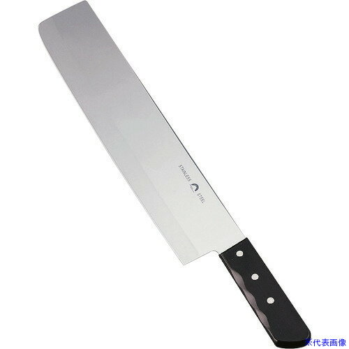 オレンジブック トラスコ中山　TRUSCOTKG 大型万能庖丁 〔品番:ABV57〕[ 注番:1870231]特長仕様●全長(mm)：495●刃渡り(mm)：345仕様2●重量(g)：290材質/仕上●ステンレス刃物鋼、自然木セット内容/付...