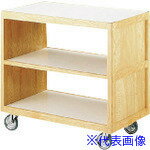 オレンジブック トラスコ中山　TRUSCOTKG SAサイドテーブルワゴンクリヤーST-4 〔品番:MSI02〕[ 注番:1934582]特長●車輪:φ100×4 自在ストッパー付●材質 本体:栓材 棚板:メラミン化粧板棚間隔:250中棚有...