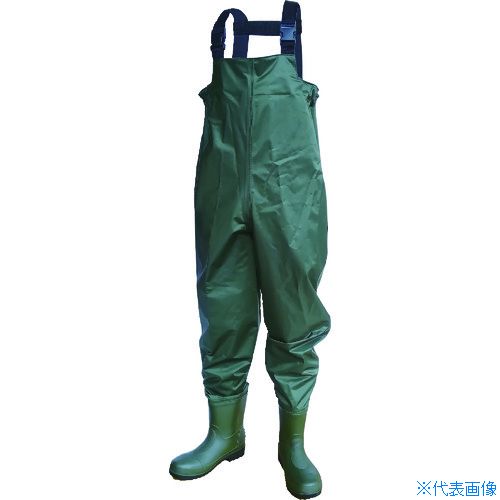 オレンジブック トラスコ中山　TRUSCO富士手袋 鉄芯鉄板入ナイロン胴付水中長靴 〔品番:2074L〕[ 注番:1950146]特長●靴先鉄芯入り、踏み抜き防止鉄板を内蔵しております。●耐寒、防水、丈夫なナイロン製です。用途●土木作業、農...
