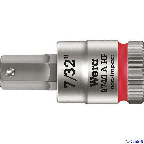 オレンジブック トラスコ中山　TRUSCOWera(ヴェラ) 8740A HFソケット Hex−Plus SW7/32 〔品番:003387〕[ 注番:1952887]特長●ホールディングファンクション（HF）により、ボルトやナットを着磁機...