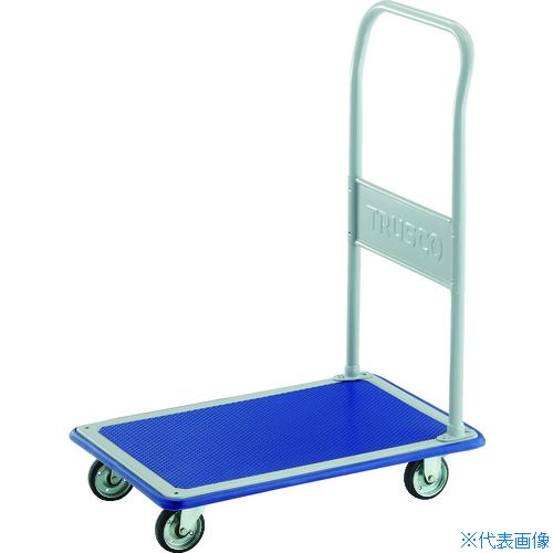 オレンジブック トラスコ中山　TRUSCOTRUSCO プレス製台車 ドンキーカート 固定式740×480 ハンドル高さ1000 〔品番:108NLH〕[ 注番:1953770]特長●通常のハンドルより長めにすることで、姿勢を保った状態で作...