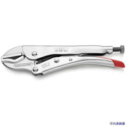 オレンジブック トラスコ中山　TRUSCOKNIPEX 4004−180 万能グリッププライヤー 〔品番:4004180〕[ 注番:1955213]特長●丸材、平材など様々な形状の部材を確実に保持します。仕様●全長(mm)：180●最大口開...