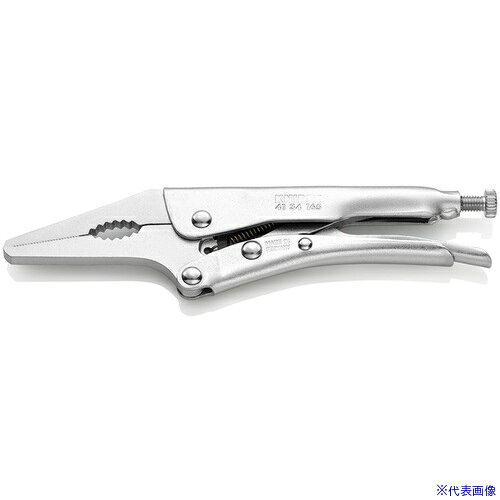 オレンジブック トラスコ中山　TRUSCOKNIPEX 4134−165 ロングノーズグリッププライヤー 〔品番:4134165〕[ 注番:1955220]特長●丸材、平材など様々な形状の部材を確実に保持します。仕様●全長(mm)：165●...