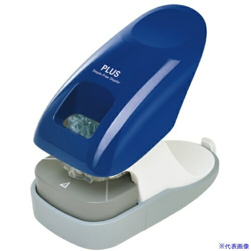 オレンジブック トラスコ中山　TRUSCOPLUS 31210)ペーパークリンチ SL−112A ブルー 〔品番:SL112ABL〕[ 注番:1960150]特長●最大12枚までとじられる卓上型針なしホッチキスです。●針を使わないので、さま...