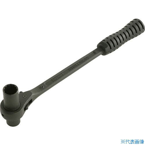 オレンジブック トラスコ中山　TRUSCOHOZAN 輪業用ラチェットレンチ 〔品番:C160〕[ 注番:1989835]特長●ラチェット式ハブロックナット用レンチです。●連続作業に優れ、クランクを固定しているフィキシングボルトにも使用でき...