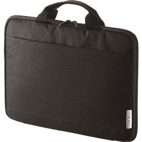 オレンジブック トラスコ中山　TRUSCOSANWA 取っ手付きPCインナーケース 〔品番:INGH11BK〕[ 注番:2005460]特長●持ち運びや出し入れに便利な取っ手付きのスリムインナーケースです。●三辺オープンタイプでケースを開い...