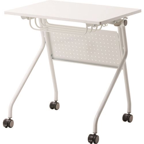 オレンジブック トラスコ中山　TRUSCOSANWA フォールディングデスク 〔品番:FLD6550WN〕[ 注番:2005499]特長●会議室や教室を多目的に使用できるフォールディングデスクです。●使わないときは省スペースに収納できるフォ...