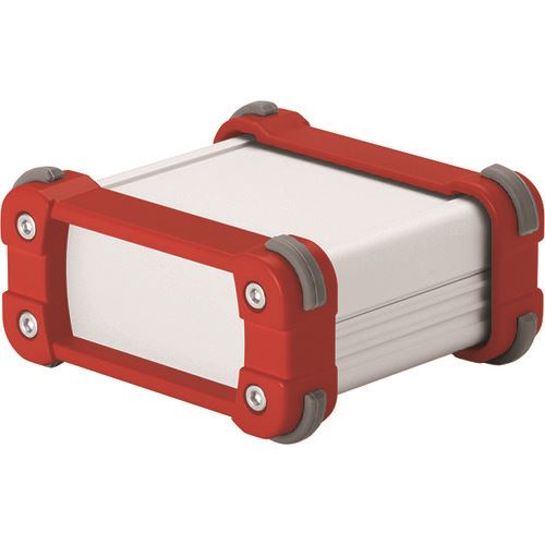 オレンジブック トラスコ中山　TRUSCOタカチ コーナーガード付アルミケースアルミパネルタイプ シルバー/レッド 〔品番:EXP201214SR〕[ 注番:2008342]特長●コーナー部がシリコンゴム製ガード付で、デザインと耐衝撃性に優...