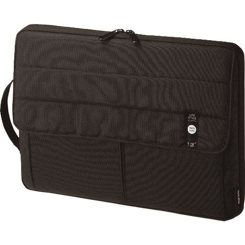 オレンジブック トラスコ中山　TRUSCOSANWA カジュアルPCインナーケース(13.3型ワイド) 〔品番:INCA13BK〕[ 注番:2011919]特長●アクセサリーポケットが付いたすっきりしたデザインのカジュアルインナーケースです...