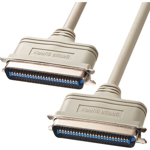 オレンジブック トラスコ中山　TRUSCOSANWA SCSIケーブル 〔品番:KBSCC1K〕[ 注番:2021319]特長●セントロニクス50pinのSCSI機器同士を接続するケーブルです。●SCSI規格に対応したハイインピーダンス仕様...