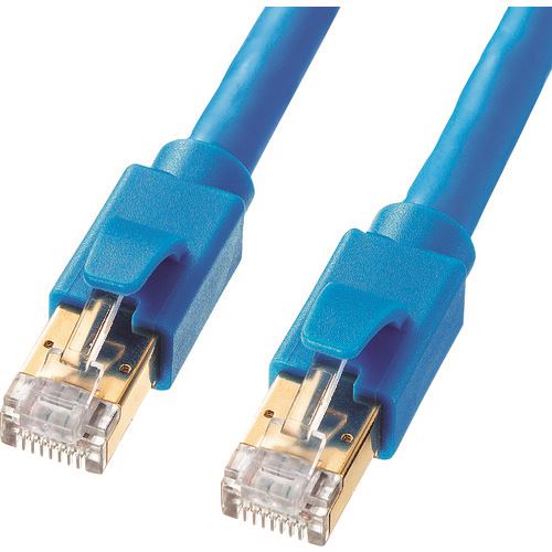 オレンジブック トラスコ中山　TRUSCOSANWA カテゴリ8LANケーブル 〔品番:KBT802BL〕[ 注番:2022820]特長●超高速40Gbps、超広帯域2000MHzを実現したカテゴリ8LANケーブルです。●次世代の40GBA...