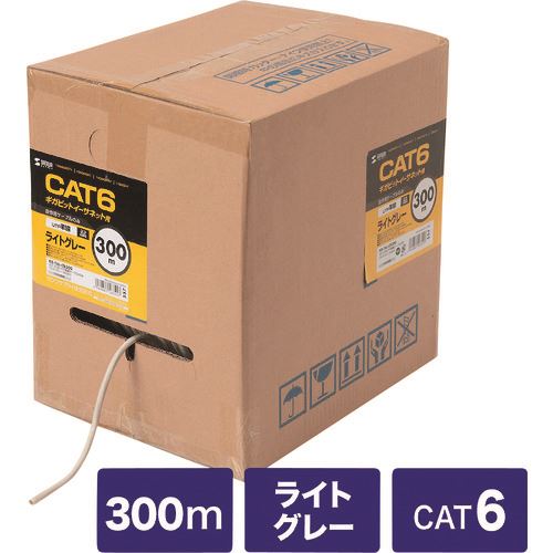 オレンジブック トラスコ中山　TRUSCOSANWA カテゴリ6UTP単線ケーブルのみ 〔品番:KBT6LCB300N〕[ 注番:2022881]特長●ギガビットイーサネット完全対応、性能をフルに引き出す単線仕様の自作用カテゴリ6LANケー...