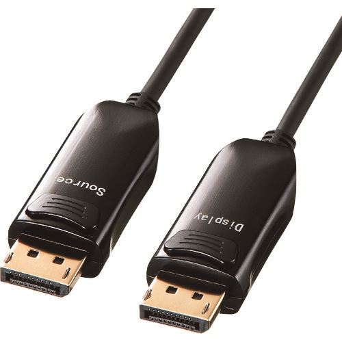オレンジブック トラスコ中山　TRUSCOSANWA DIsplayPort光ファイバケーブル10m 〔品番:KCDPFB100〕[ 注番:2024425]特長●4K/60Hz対応のDisplayPort光ファイバケーブル10mです。●長距...