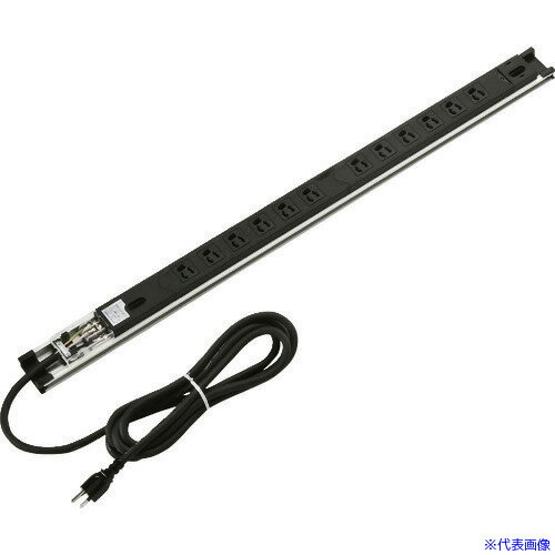 オレンジブック トラスコ中山　TRUSCOSANWA 19インチサーバーラック用コンセント(15A) 〔品番:TAPSV1512〕[ 注番:2031089]特長●3つの取付け方法で、19インチサーバーラックへ簡単取付可能です。●電源コード（...