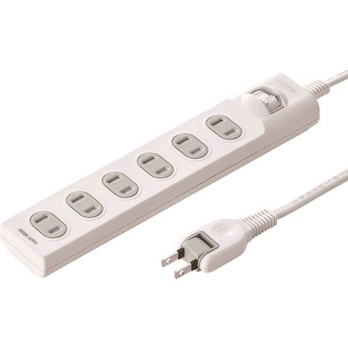 オレンジブック トラスコ中山　TRUSCOSANWA 火災予防安全タップ 〔品番:TAPTSH63SWN〕[ 注番:2033108]特長●ホコリ防止シャッター、トラッキング火災予防の6個口集中スイッチ付安全タップです。●ほこりの侵入を防止す...