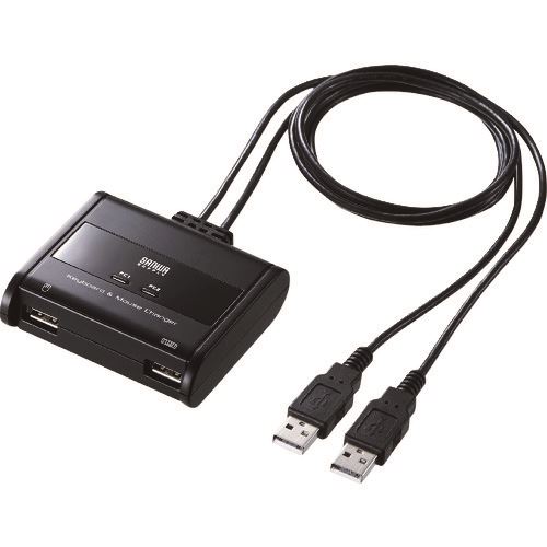 オレンジブック トラスコ中山　TRUSCOSANWA SW−KM2UUキーボード・マウス切替器 〔品番:SWKM2UU〕[ 注番:2034145]特長●1組のUSBキーボード・USBマウスを2台のパソコンで切り替えて操作できるパソコン切替器...