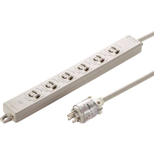オレンジブック トラスコ中山　TRUSCOSANWA 医用接地プラグ付き電源タップ 〔品番:TAPHPM65W〕[ 注番:2034193]特長●医療施設や病室で安心して使えるマグネット付き抜け止め電源タップ　医用ホスピタルグレードプラグです...
