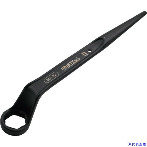オレンジブック トラスコ中山　TRUSCOMUSTTOOL メガネレンチショート 30×32 IM−DSMS3032BKCR 〔品番:12283〕[ 注番:2037153]特長●首角度は72°です。●メガネ部が独自形状となっており、30mm...