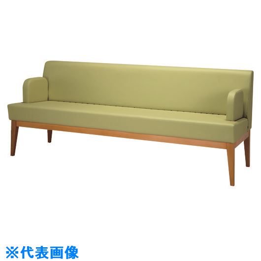 オレンジブック トラスコ中山　TRUSCOMIZUNO ロビーチェア 背付き 〔品番:MBC1862WD2HROU5〕[ 注番:2038436]特長●立ち座りしやすいように傾斜を用いたロビーチェア。●木製脚を使用しておりますので空間に暖かみ...