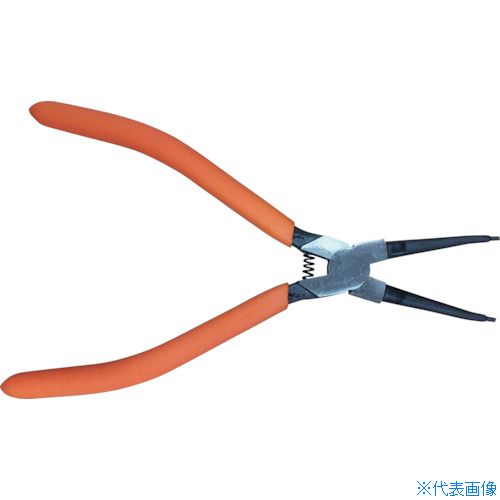 オレンジブック トラスコ中山　TRUSCOHIT スナップリングプライヤー C形止め輪使用範囲12〜25 〔品番:RHS125MT〕[ 注番:2051122]特長●鍛造品で爪部は削り出しです。●熱処理は全体焼入れです。用途●C形止め輪の着脱...