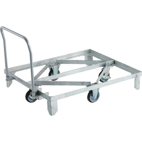 オレンジブック トラスコ中山　TRUSCOTRUSCO ネットパレット台車 1012用 ハンドル付 〔品番:RBPC1012H〕[ 注番:2063250]特長●360度回転するため狭い通路でも方向転換が容易です。●独自のキャスター配置により...