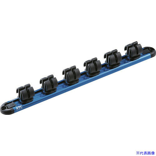 オレンジブック トラスコ中山　TRUSCOKTC 25.4アルミソケットホルダー 〔品番:EHBA806A〕[ 注番:2067220]特長●インパクトレンチ用ソケットのピンリングを装着した状態での着脱が可能です。用途●ソケットの収納に。仕様...