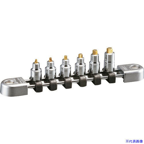 オレンジブック トラスコ中山　TRUSCOnepros 6.3sq.スタッビヘキサゴンソケットセット(6コ組) 〔品番:NTBT2SS06A〕[ 注番:2068641]特長●スタッビタイプのビットは全長が短いため、ねじれにくく、かけた力がロ...