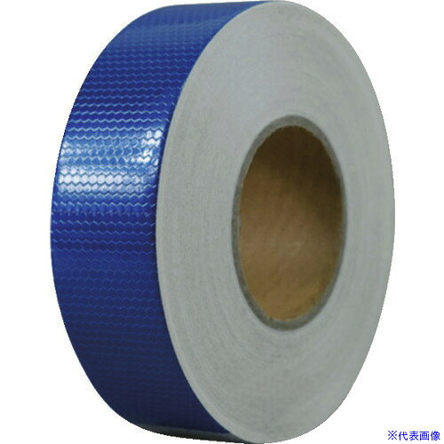 オレンジブック トラスコ中山　TRUSCOセーフラン 高輝度反射テープ 青 幅50mm×50m 〔品番:14355〕[ 注番:2068983]特長●豊富なカラーバリエーションです。●カプセル構造により一般的な反射シートの約3倍の高輝度を実現...