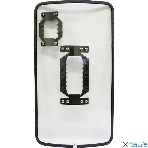 オレンジブック トラスコ中山　TRUSCOグリーンクロス 透明防護楯 JCT−80G 〔品番:6300003766〕[ 注番:2070304]特長●シリコンハードコード加工により、傷がつきにくく透明性が長く続きます。●投石、鉄パイプ等の凶打...