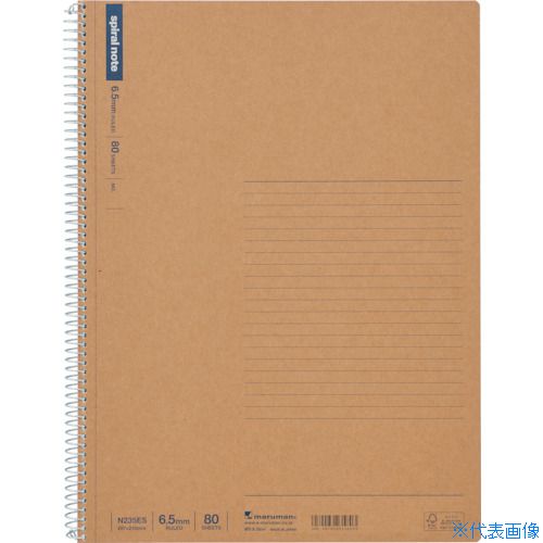 オレンジブック トラスコ中山　TRUSCOmaruman A4 スパイラルノートベーシック 横罫80枚 〔品番:N235ES〕[ 注番:2072928]特長●実用性、デザイン性に優れた表紙、書き味の良い本文紙、安全なコイルループ、高精度の切...