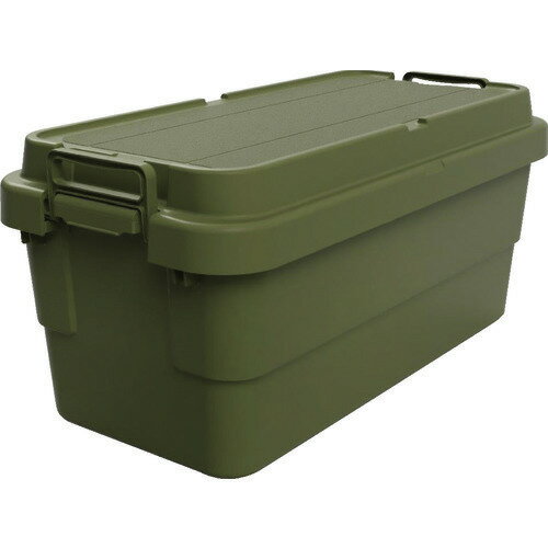 オレンジブック トラスコ中山　TRUSCOTRUSCO トランクカーゴ フラット天板仕様 70L ОD色 〔品番:ODCF70〕[ 注番:2073999]特長●「上に物を載せたい」「積み重ねたい」のご要望に応えた使いやすさが増したフラット天...