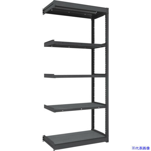 オレンジブック トラスコ中山　TRUSCOTRUSCO TUG型軽量棚 黒 100kg連結 1840X474XH2100 5段 〔品番:TUG10076S5BBK〕[ 注番:2075532]特長仕様●間口(mm)：1800●奥行(mm)：4...