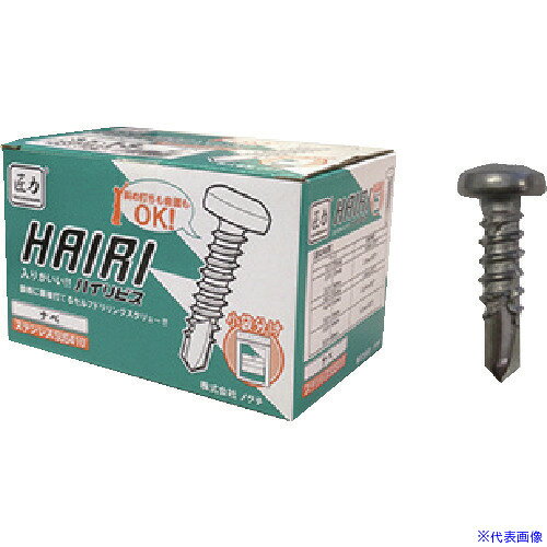 オレンジブック トラスコ中山　TRUSCOJoiner F 【売切廃番】匠力 HAIRI SUS410 ナベ 4.0×19mm 100本×5袋 〔品番:HSP419〕[ 注番:2084936]特長●傾斜挿入角度は業界トップクラスの12°を実...