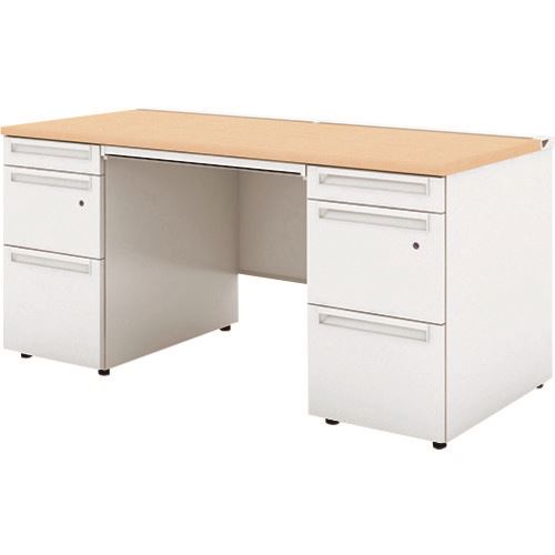 オレンジブック トラスコ中山　TRUSCOPLUS 779639)US 両袖机UR−157DL−33 WM/W4 〔品番:UR157DL33WMW4〕[ 注番:2094153]特長仕様●タイプ：両袖タイプ仕様2●US　両袖机UR-157DL...