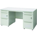 オレンジブック トラスコ中山　TRUSCOPLUS 706495)両袖机ダイヤル錠UJ−147D−33D WSW4 W1400 〔品番:UJ147D33DWSW4〕[ 注番:2106687]特長●「UJデスク」ダイヤル錠/引出しD＋Aタイプ...